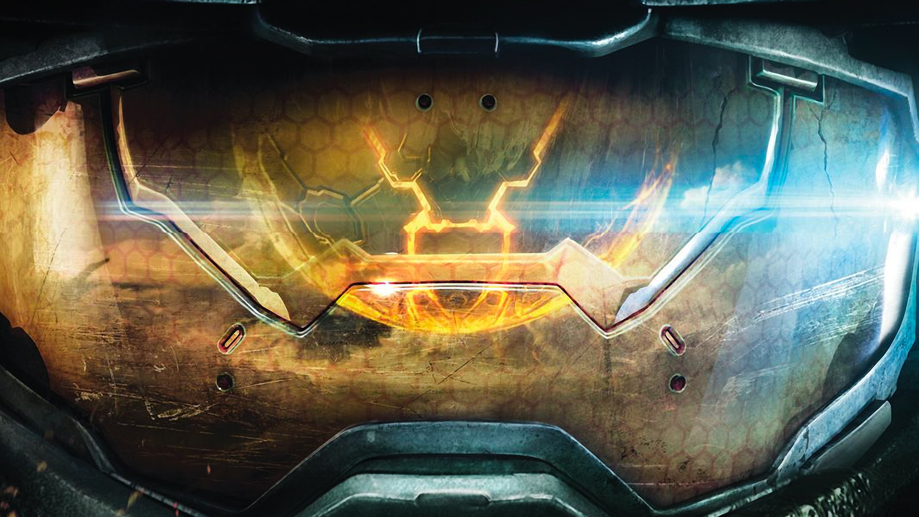 Halo Master Chief Visor - 3198x1800 Wallpaper - teahub.io