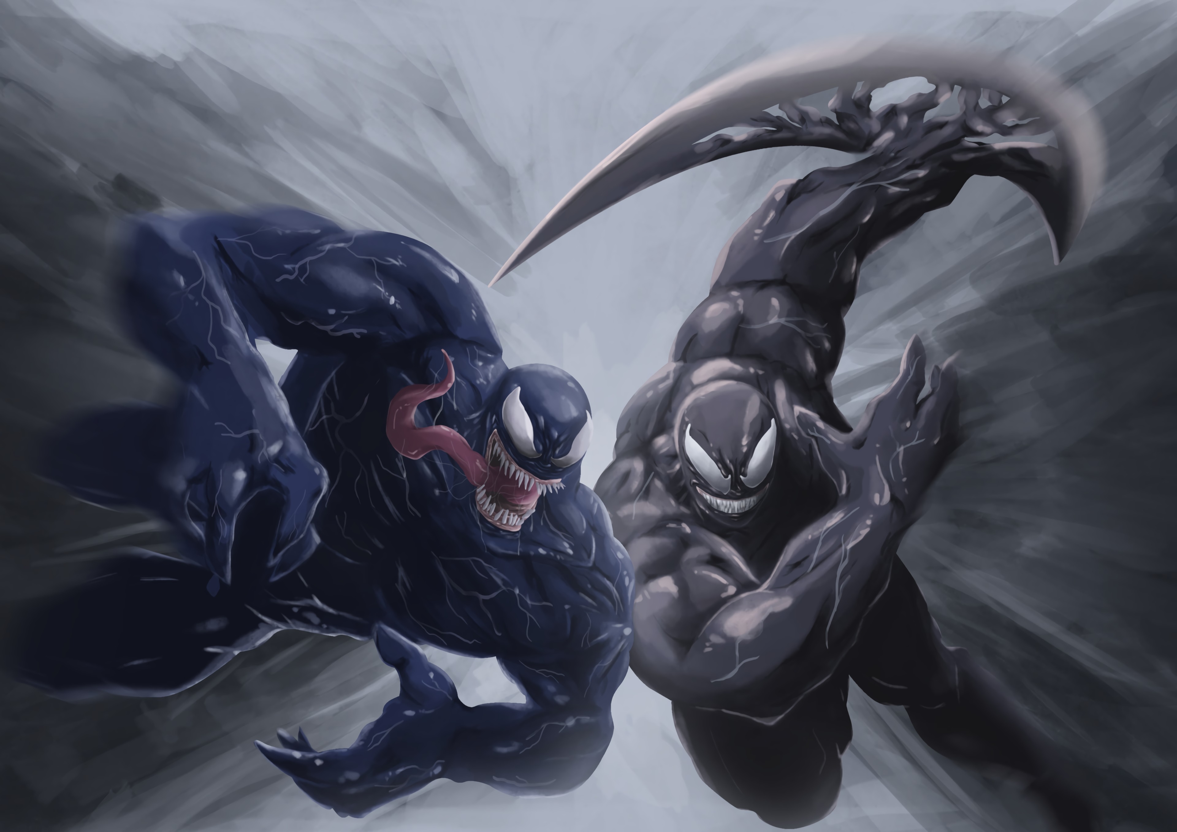 Venom Vs Riot Comic - 3840x2714 Wallpaper - teahub.io