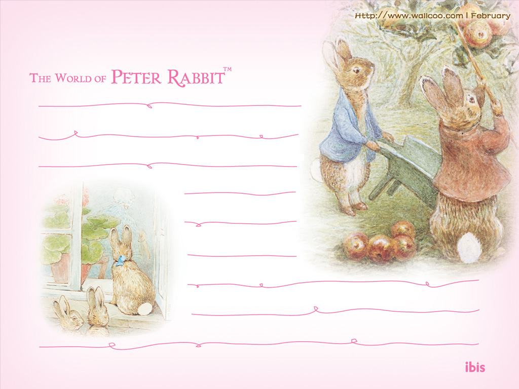 Peter Rabbit - Peter Rabbit Letter Paper - 1024x768 Wallpaper - teahub.io