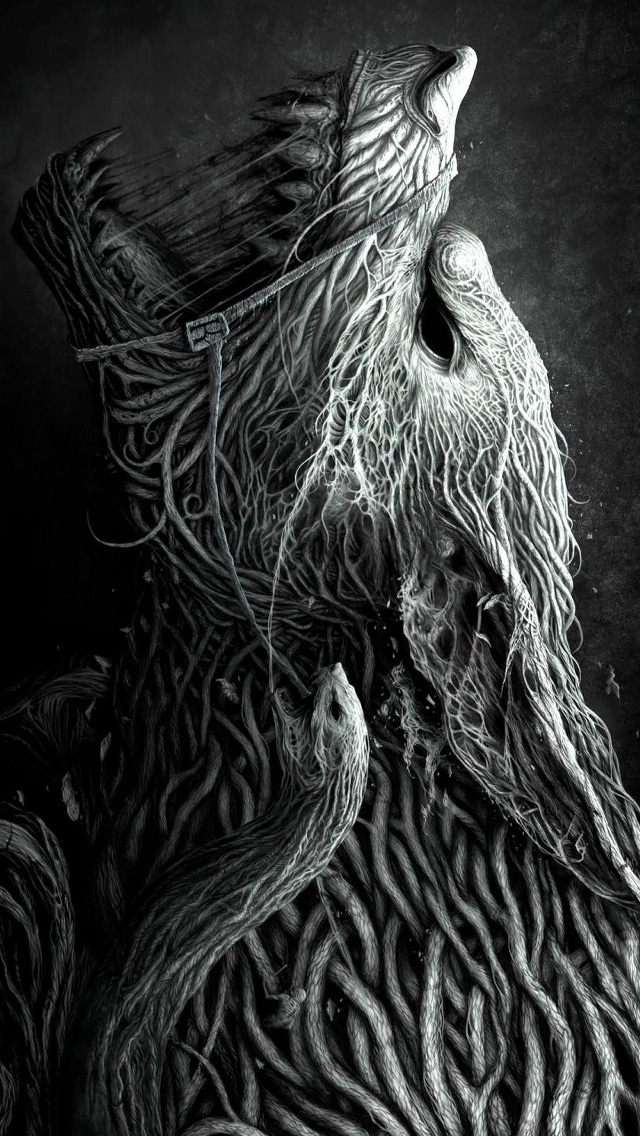 Roots Wolf Wallpaper - Wolf Art Wallpaper Iphone - 640x1136 Wallpaper ...