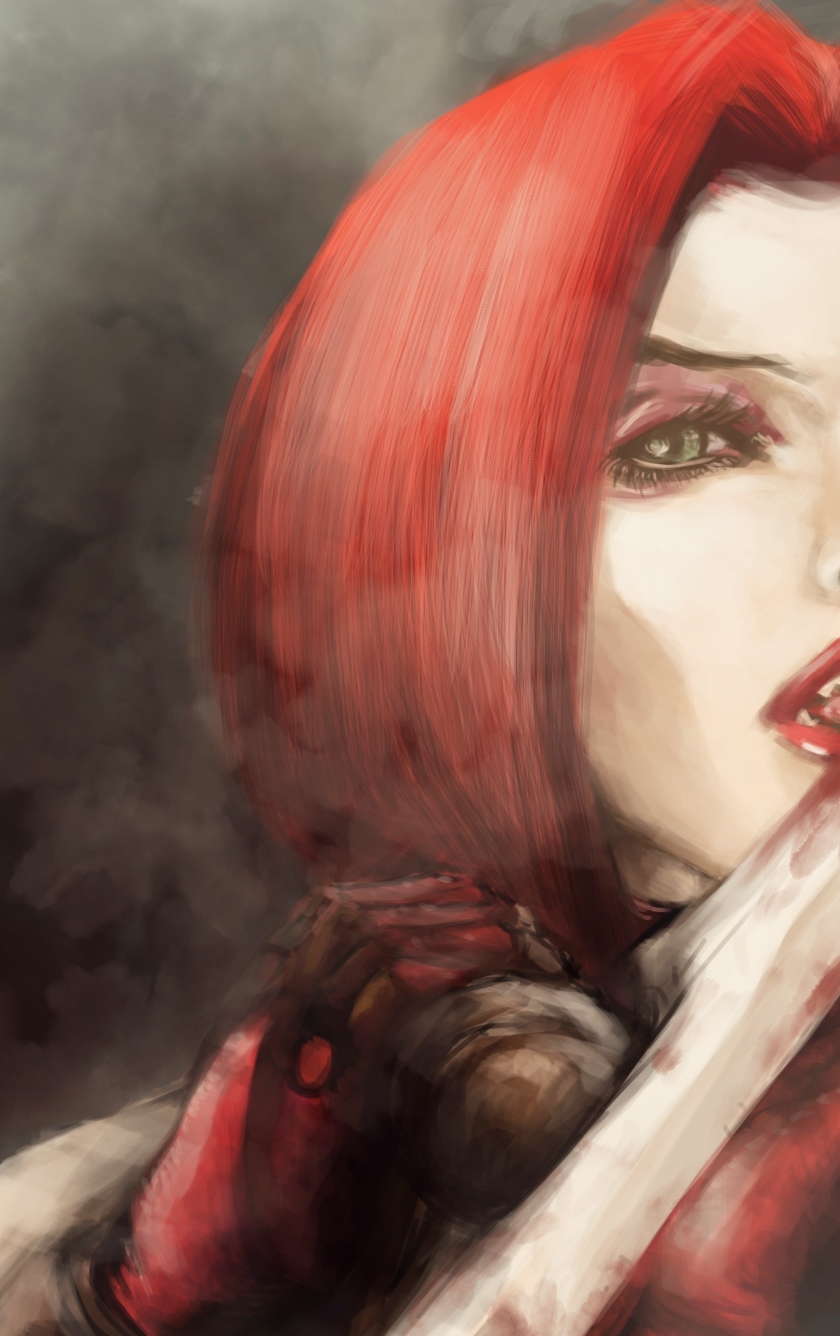 Red Haired Vampire Art - 840x1336 Wallpaper - teahub.io