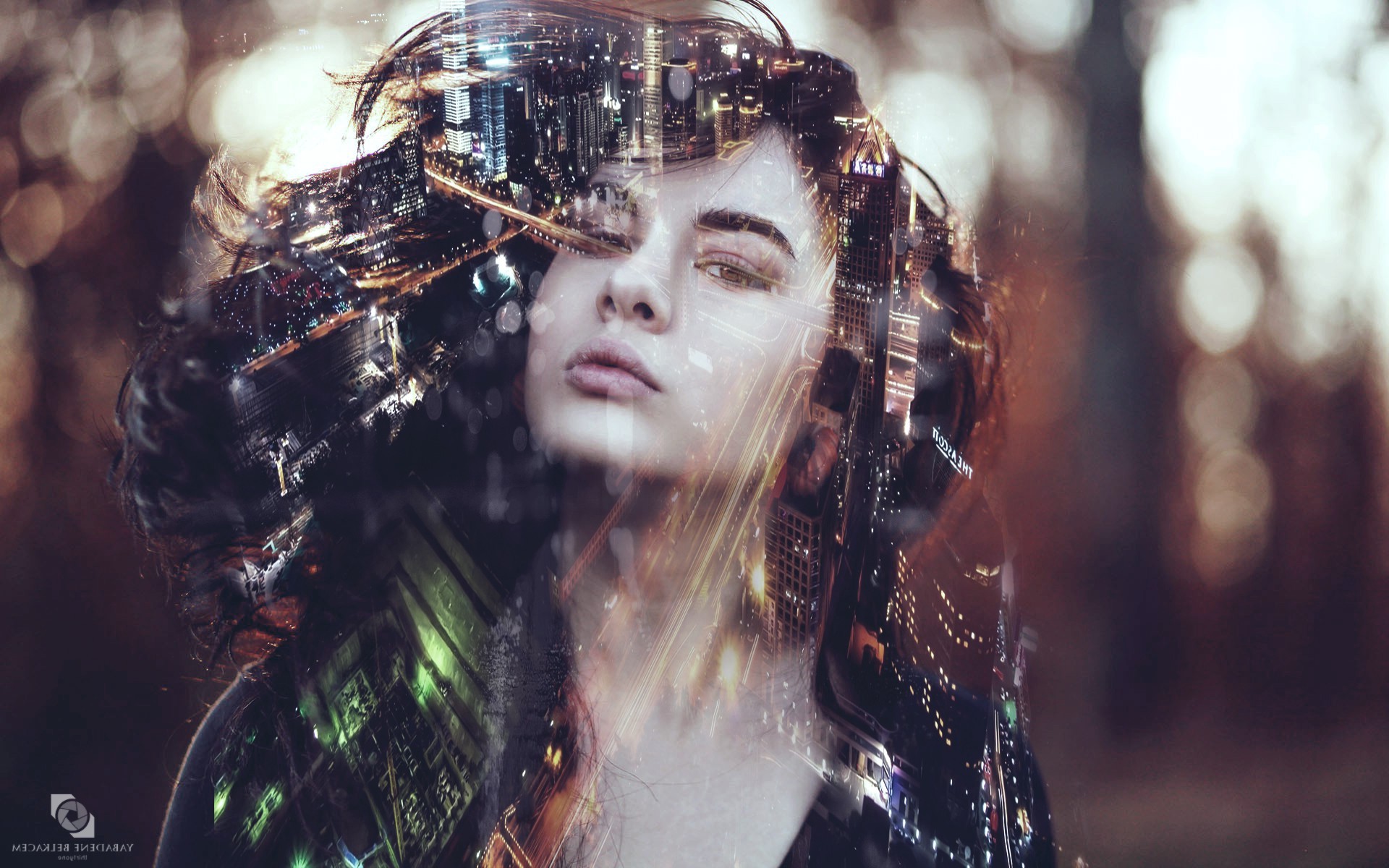 Face Double Exposure Background - 1920x1200 Wallpaper - teahub.io