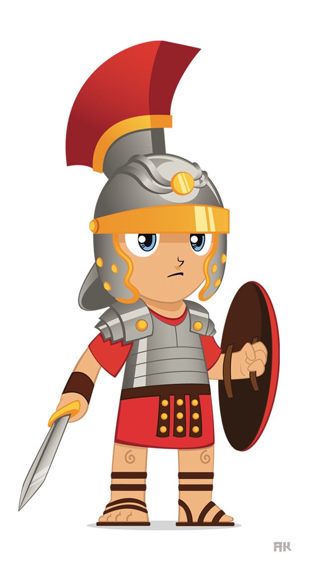 Pixels Peg Dolls - Roman Soldier Cartoon - 624x1133 Wallpaper - teahub.io