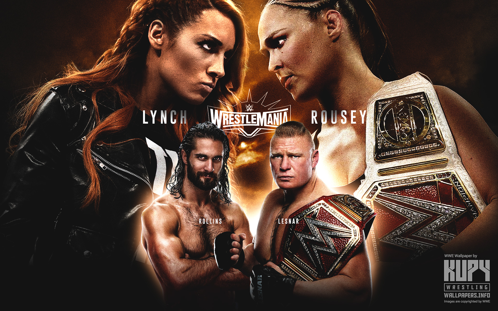 Wwe Wrestlemania 35 Poster - 1920x1200 Wallpaper - teahub.io