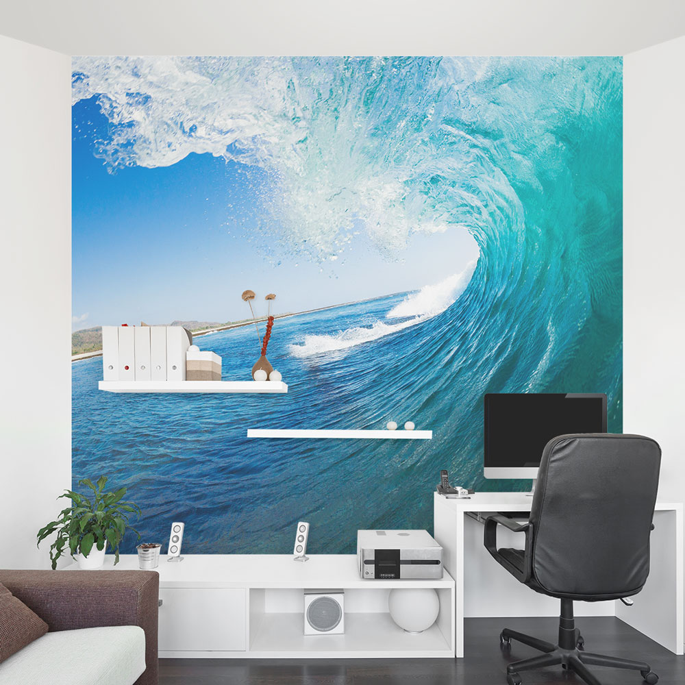 Big Wave Wall Mural - Bay Bridge Wall Mural - 1000x1000 Wallpaper ...