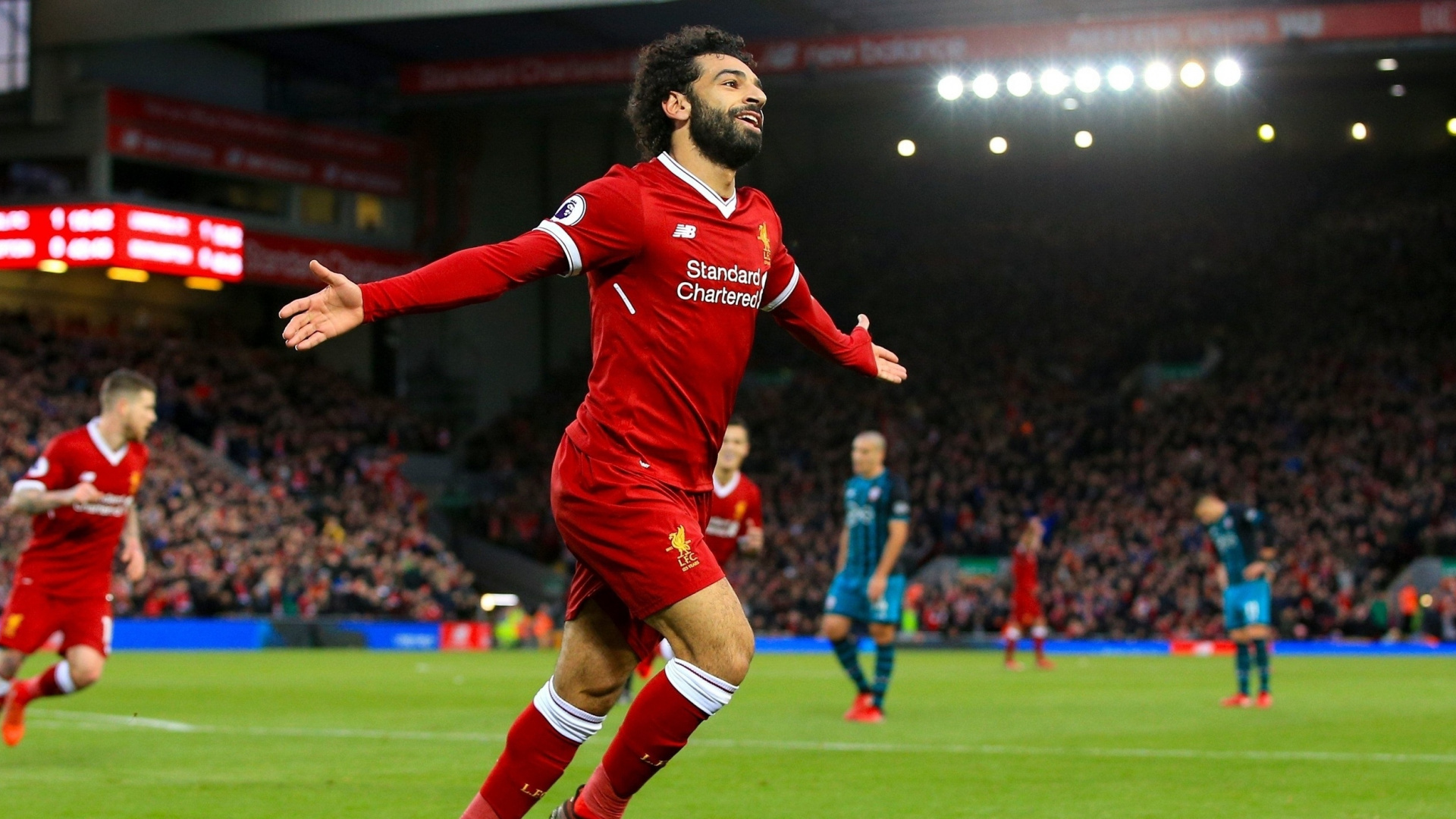Mohamed Salah Goal Celebration Sports Football Goal Celebration