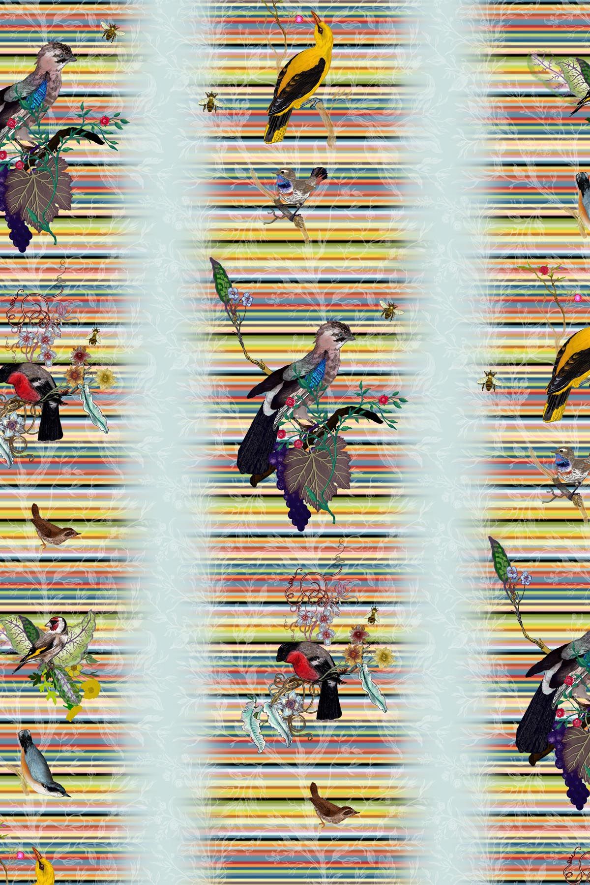 Timorous Beasties British Birds - 1200x1798 Wallpaper - teahub.io