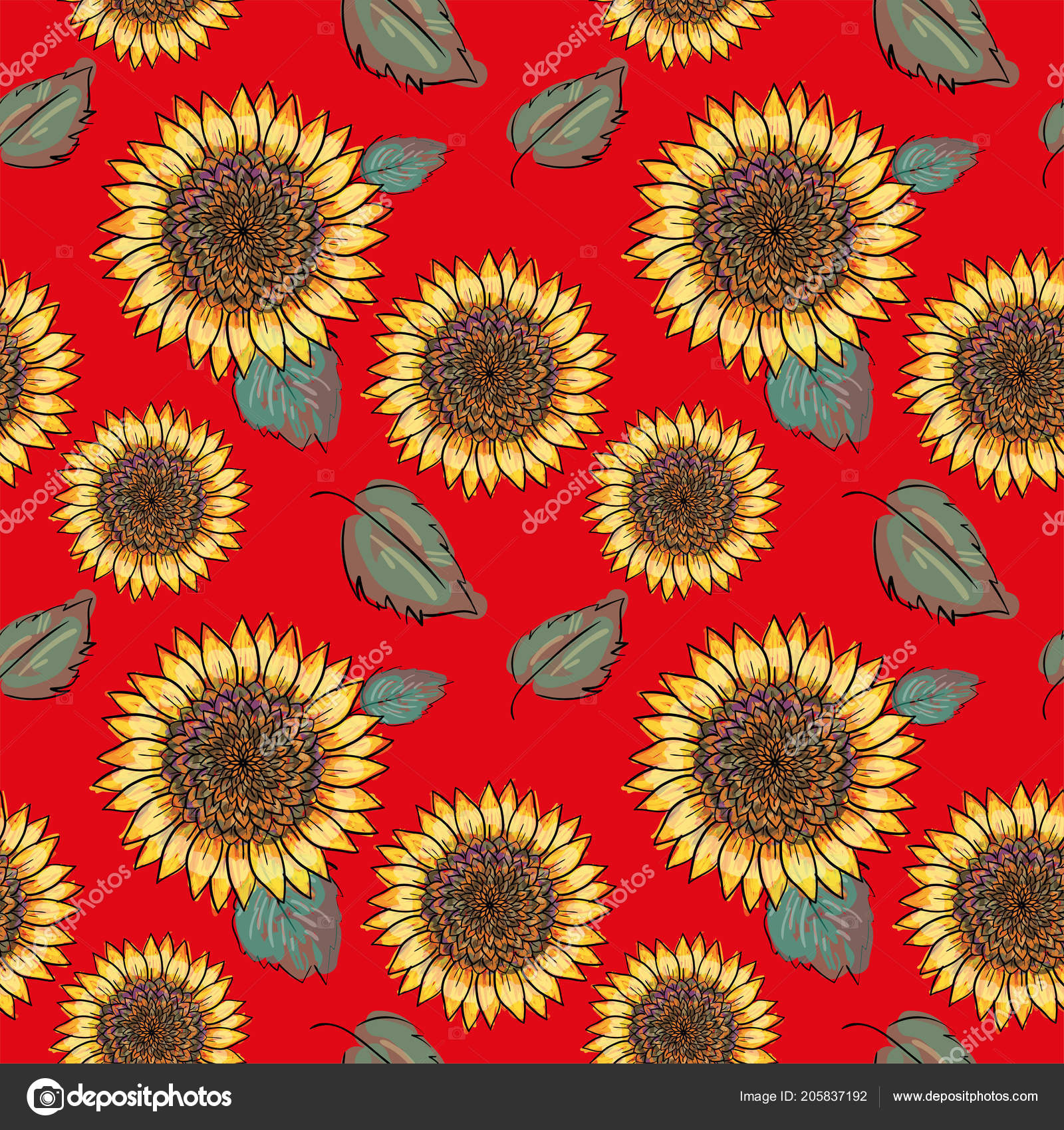 Sunflower Wallpaper With Red Background - 1600x1700 Wallpaper - teahub.io
