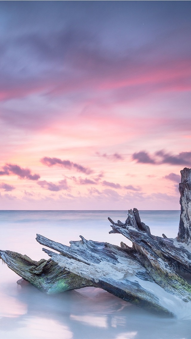 Ocean Sunrise Pink - 640x1136 Wallpaper - teahub.io