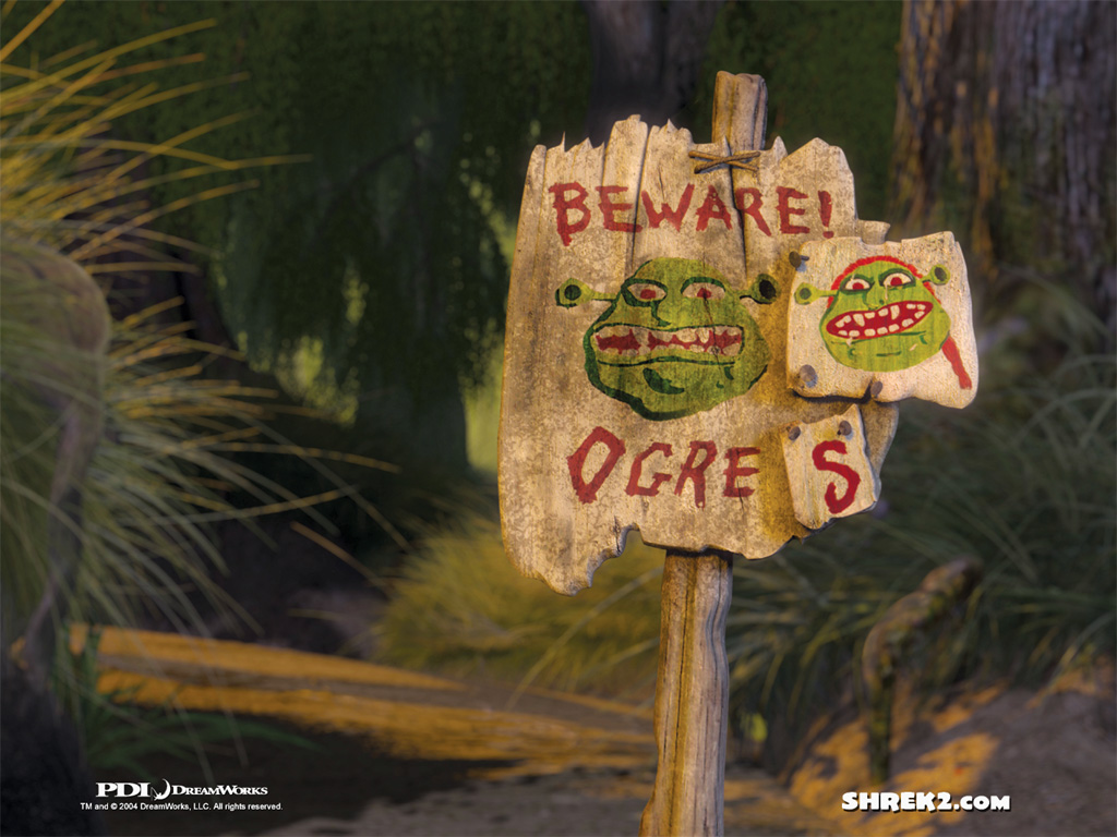 Get Out Of My Swamp Sign 1024x768 Wallpaper