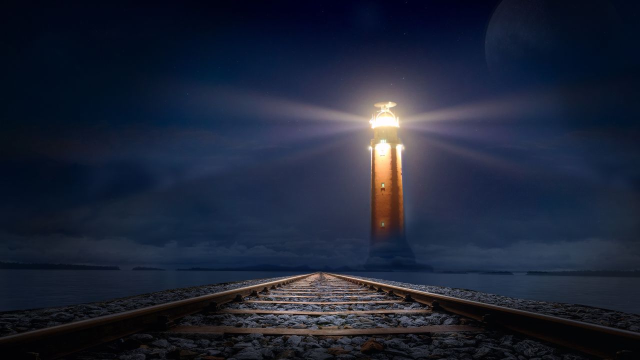 Dark Lighthouse At Night - 1280x720 Wallpaper - teahub.io