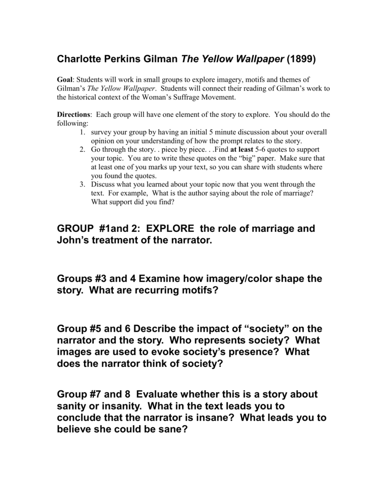 Yellow Wallpaper By Charlotte Perkins Gilman Story - 791x1024 Wallpaper ...