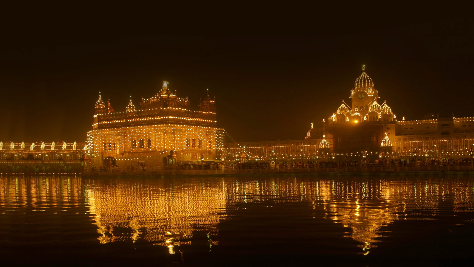 Golden Temple At Night - 1920x1080 Wallpaper - teahub.io