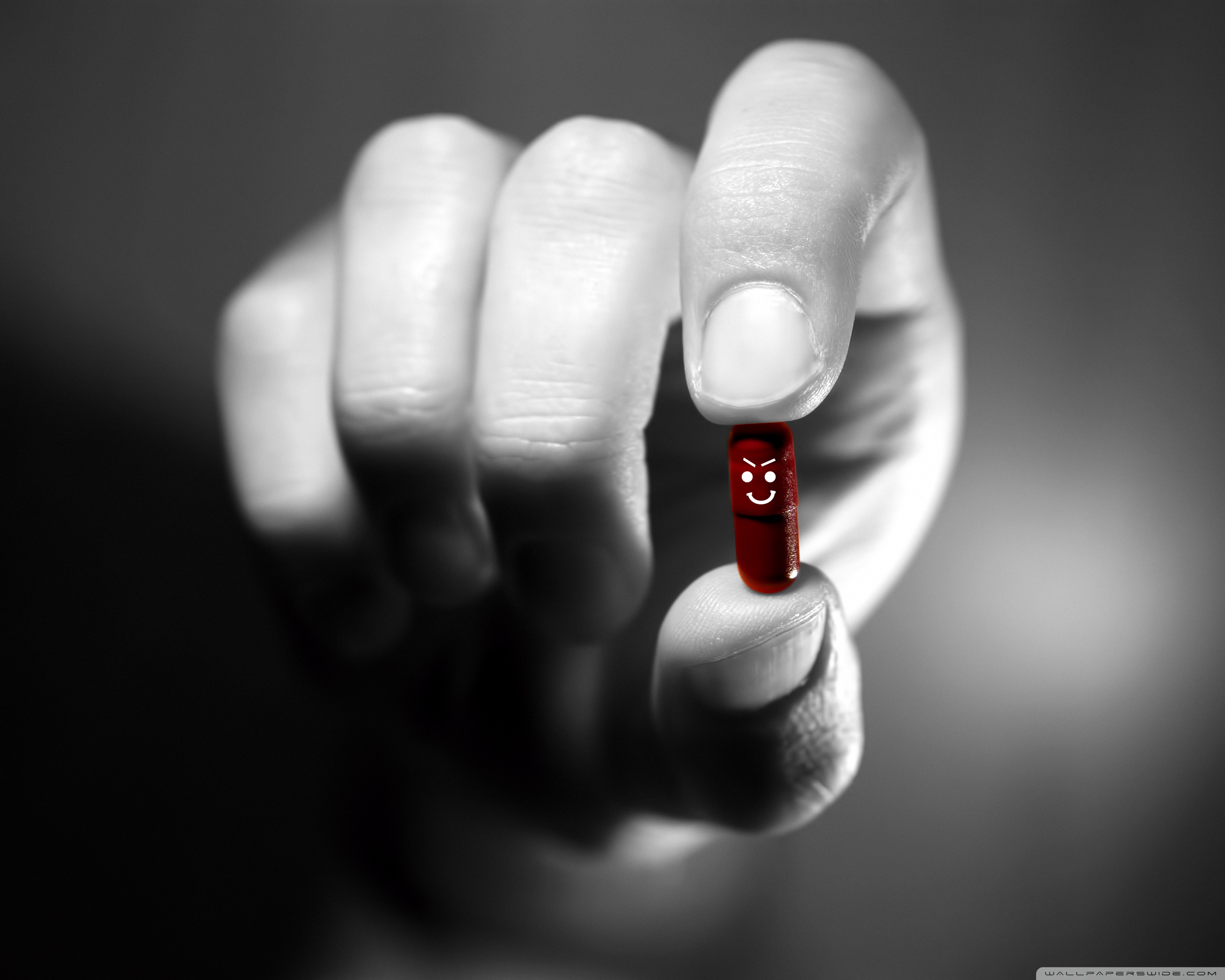 Red Pill Hand - 2560x2048 Wallpaper - teahub.io