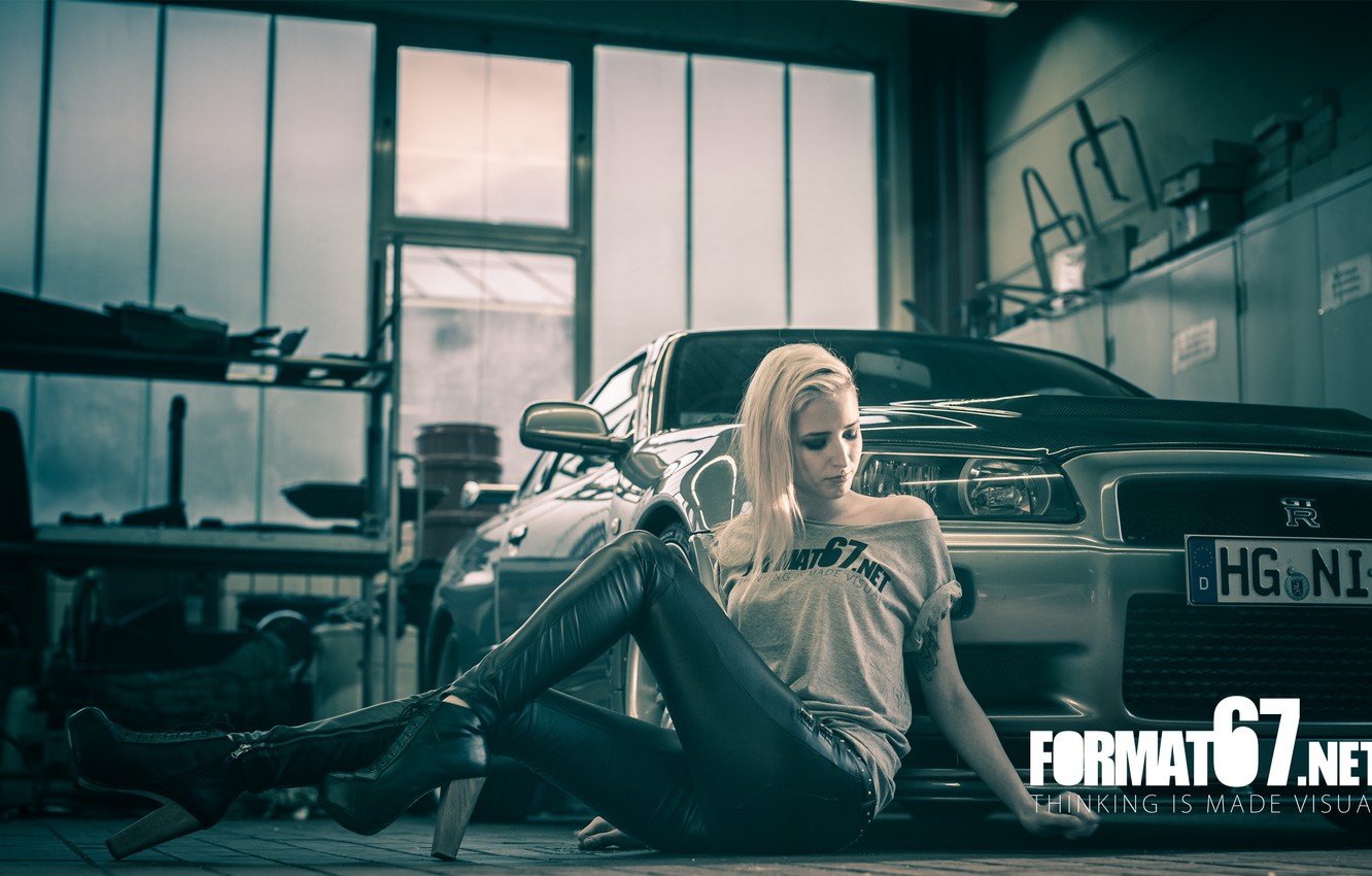 Photo Wallpaper Girl, Nissan, Skyline, Nissan, Gtr, - Nissan Skyline ...