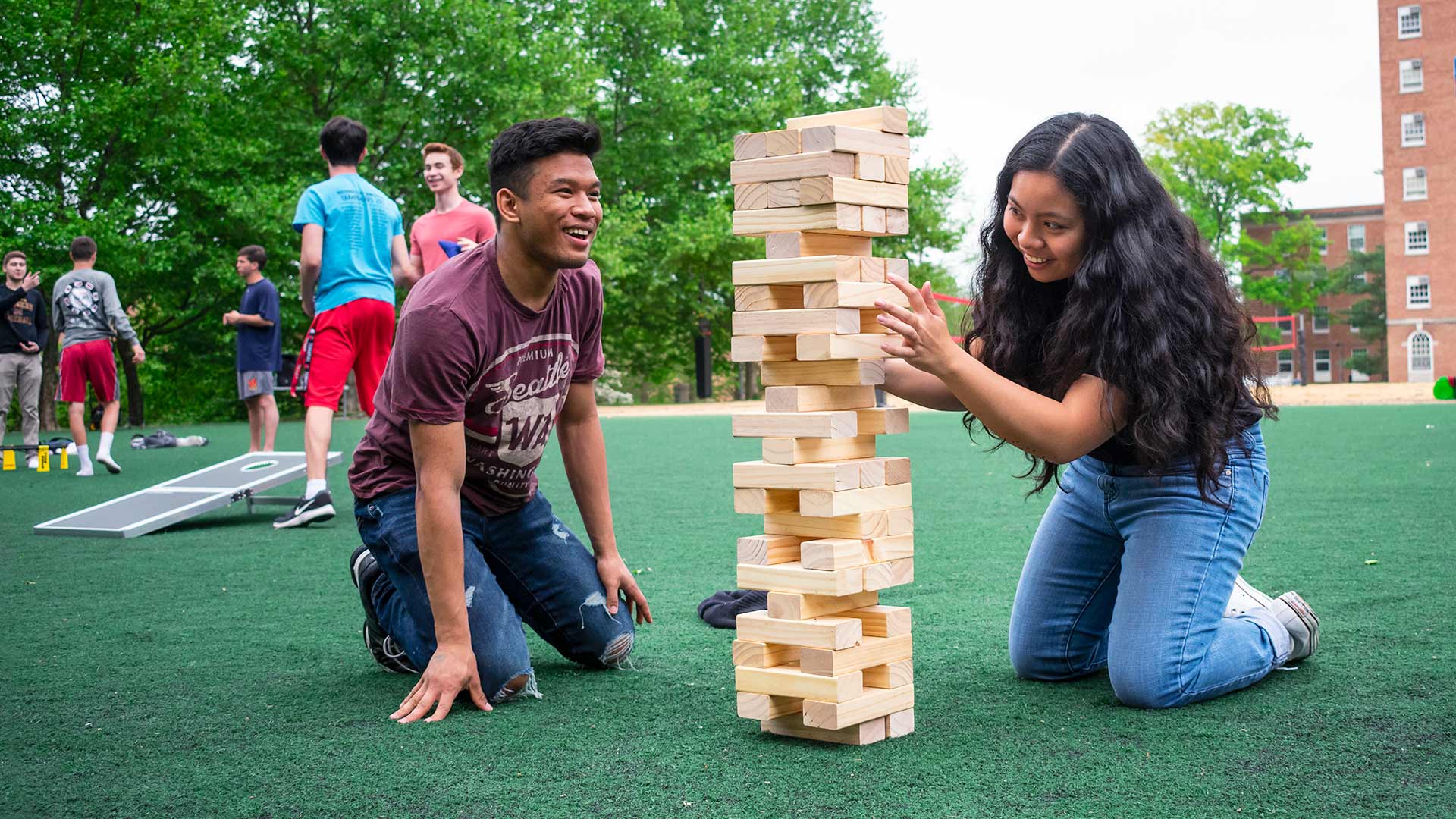 Giant Jenga At The Beach - 1920x1080 Wallpaper - teahub.io