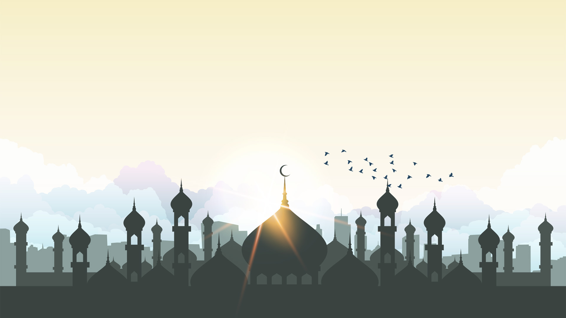 Mosque Ppt Backgrounds - Shab E Barat Mubarak 2019 - 1920x1080 ...