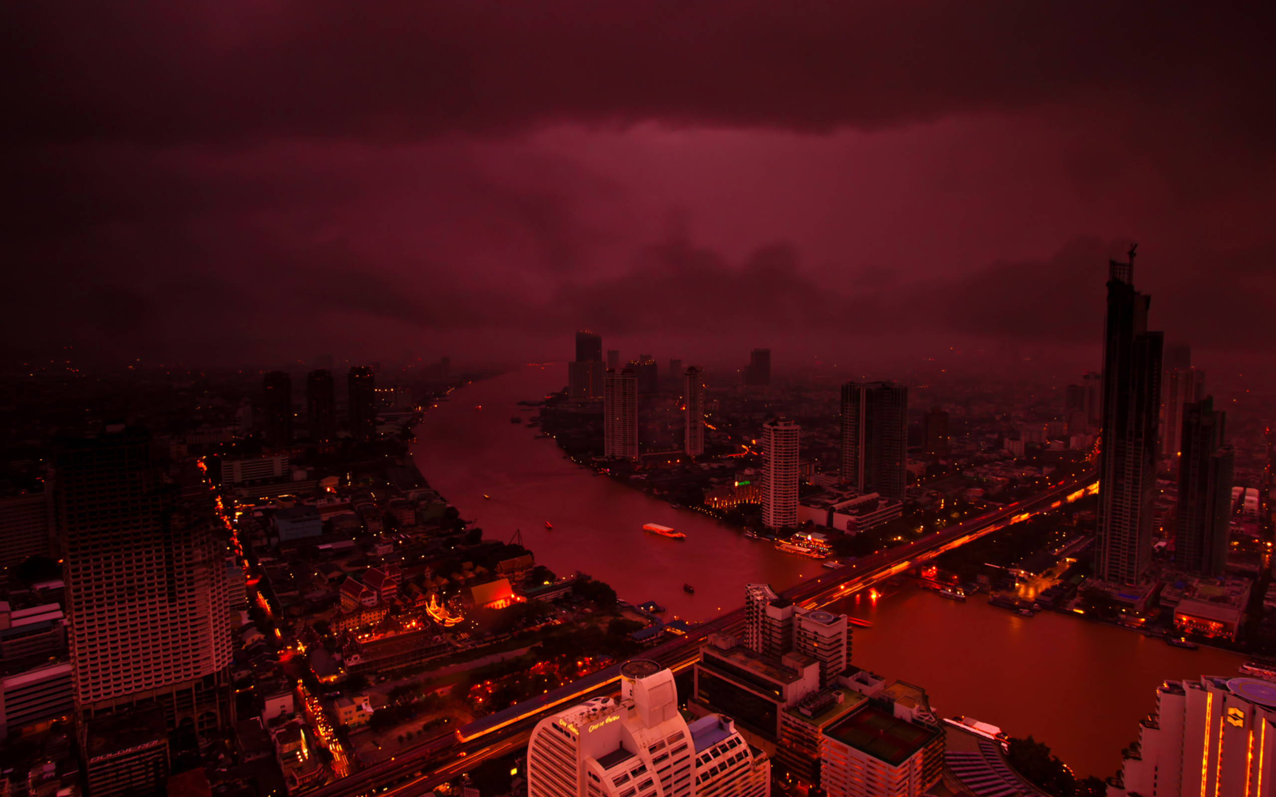 Red Night Wallpaper Hd - 2560x1600 Wallpaper - teahub.io