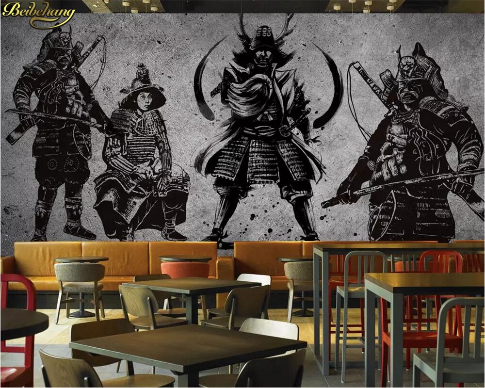 Japanese Samurai Mural - 1000x800 Wallpaper - teahub.io
