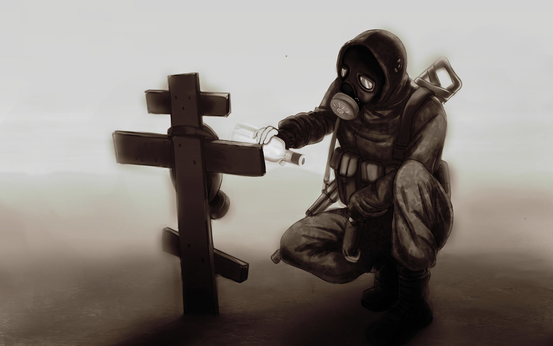 Anarchist Gas Mask - 1920x1200 Wallpaper - teahub.io