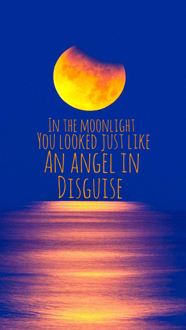 Beach, Lyrics, And Moon Image - Moon - 640x1136 Wallpaper - teahub.io