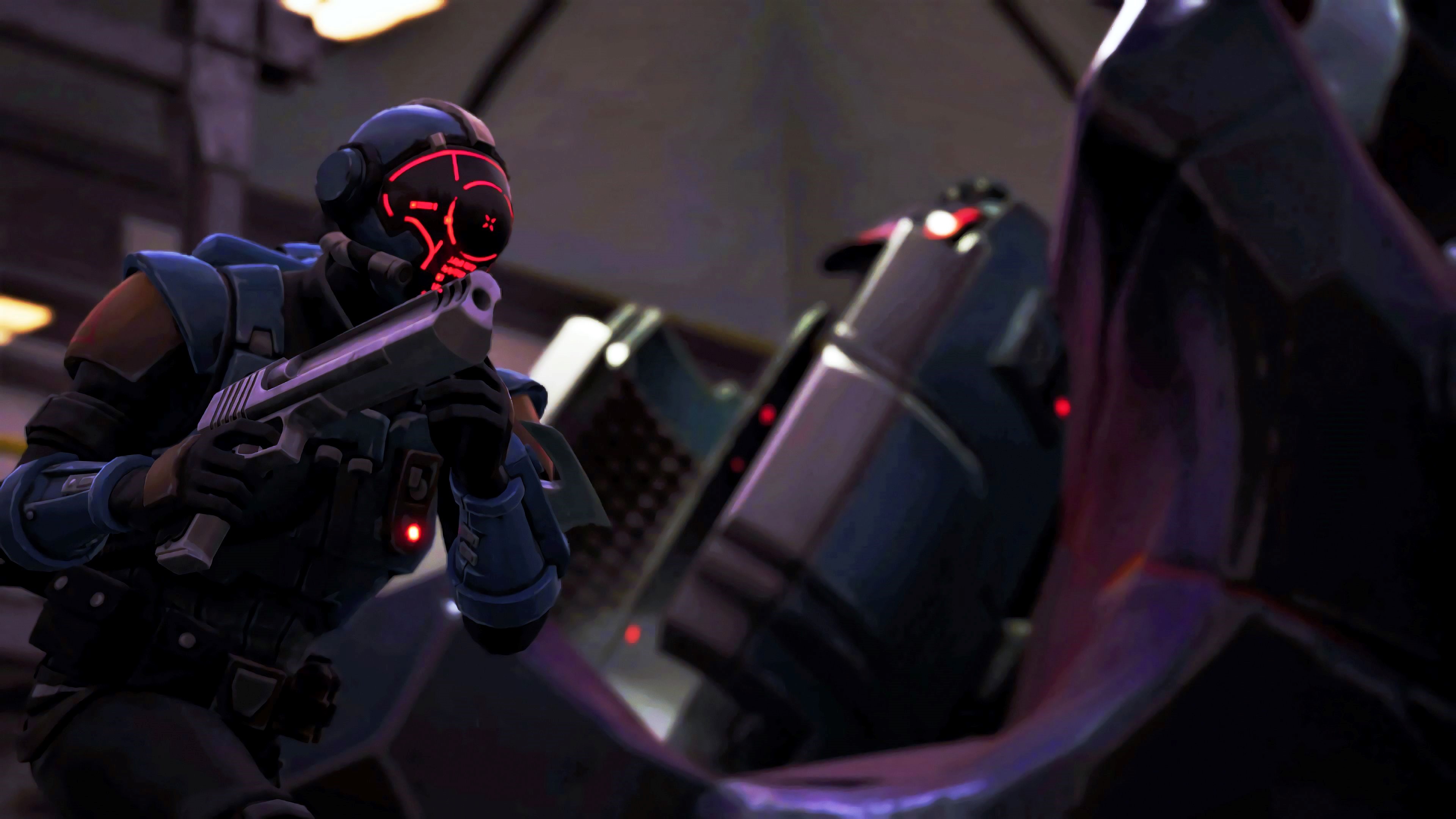 Fortnite Desktop Backgrounds Electronic Helmet Soldier - Fortnite ...