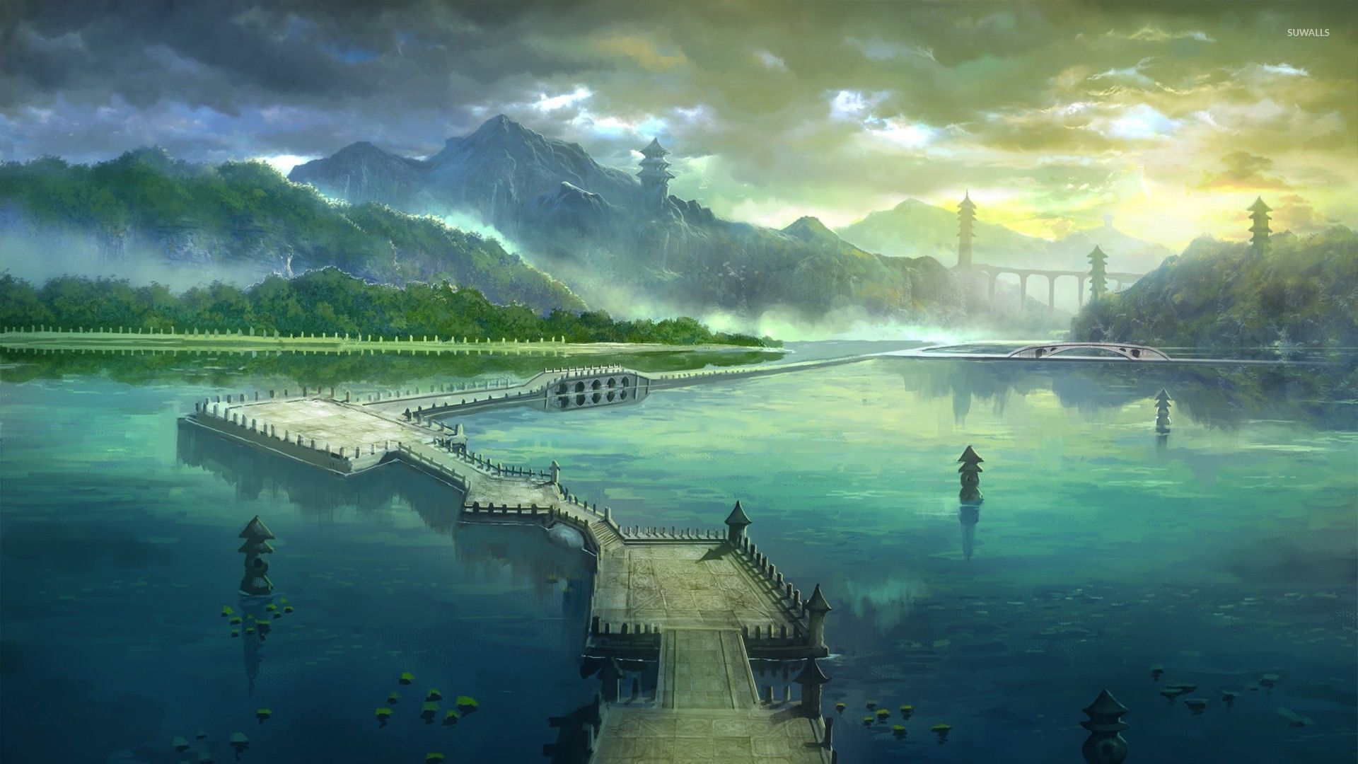 Fantasy Bridge - 1920x1080 Wallpaper - teahub.io