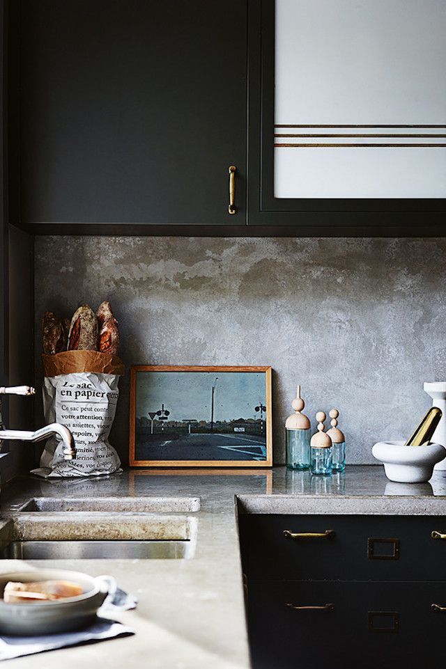 Concrete Skim Wall Kitchen - 640x961 Wallpaper - teahub.io