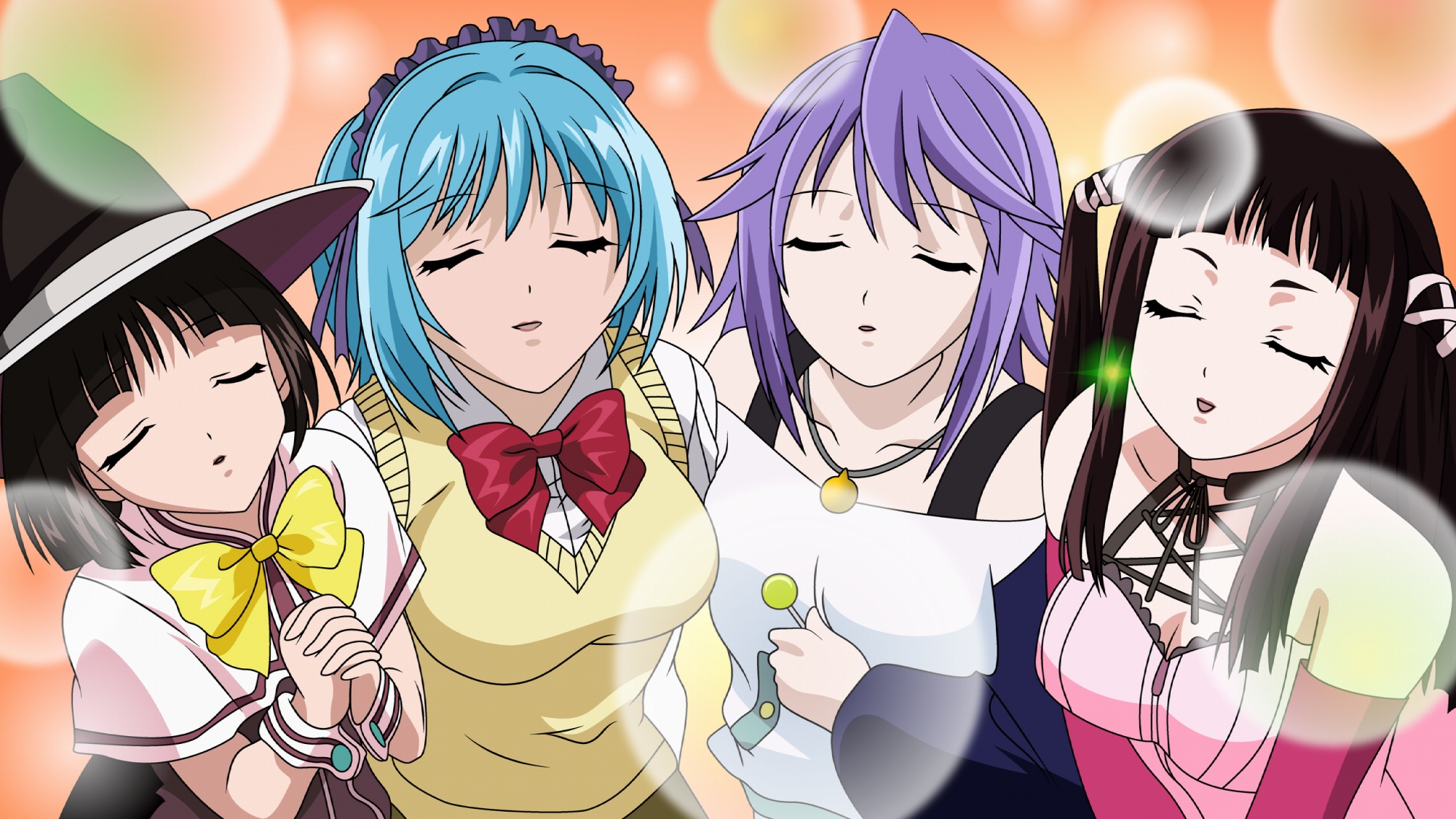 Anime Girl And Rosario Vampire Image Rosario Vampire Amv 2000x1125 Wallpaper