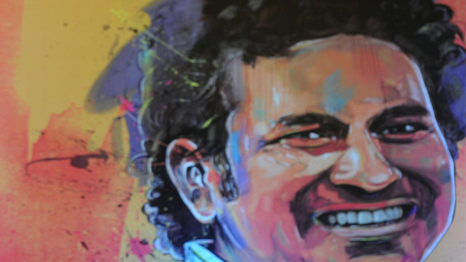Oil Painting Of Sachin Tendulkar - 1600x900 Wallpaper - teahub.io