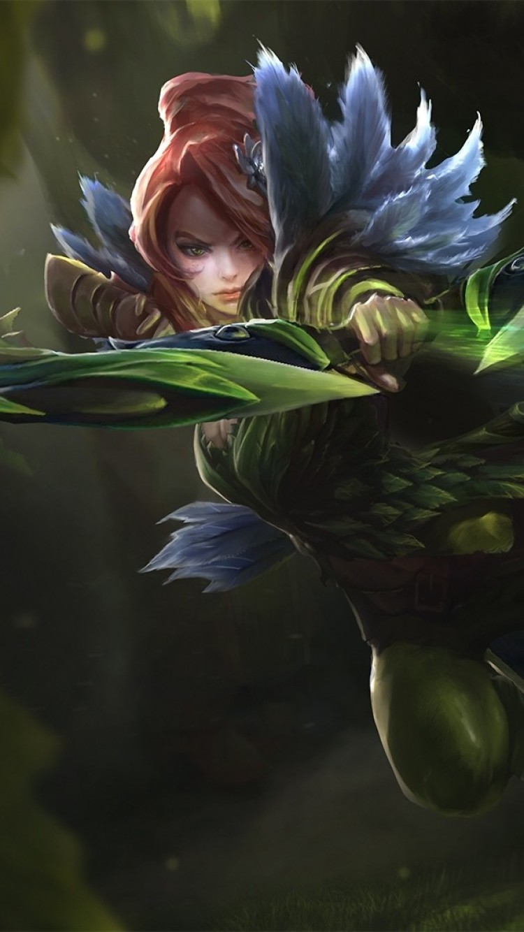 Dota 2 Avatar Windranger - 750x1334 Wallpaper - teahub.io