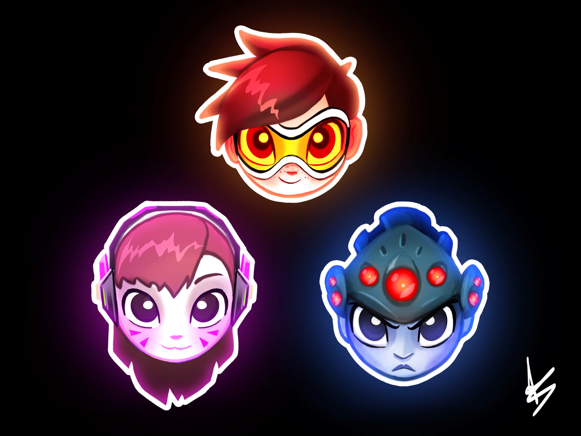 Tracer X Widowmaker X Dva 1920x1440 Wallpaper