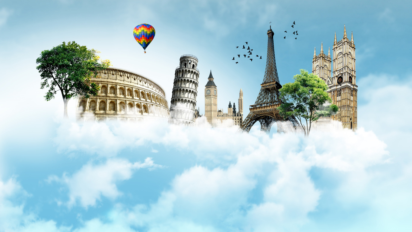 Travel, Monuments, Sky, Famous Places Photo - Trip To Europe - 1366x768 ...
