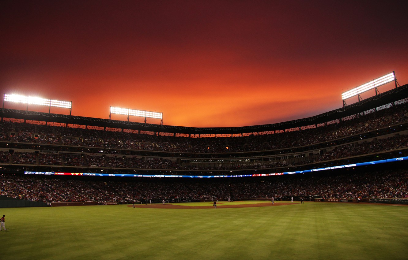 Photo Wallpaper Usa, Texas, Rangers Ballpark, Stadium - Ameriquest ...