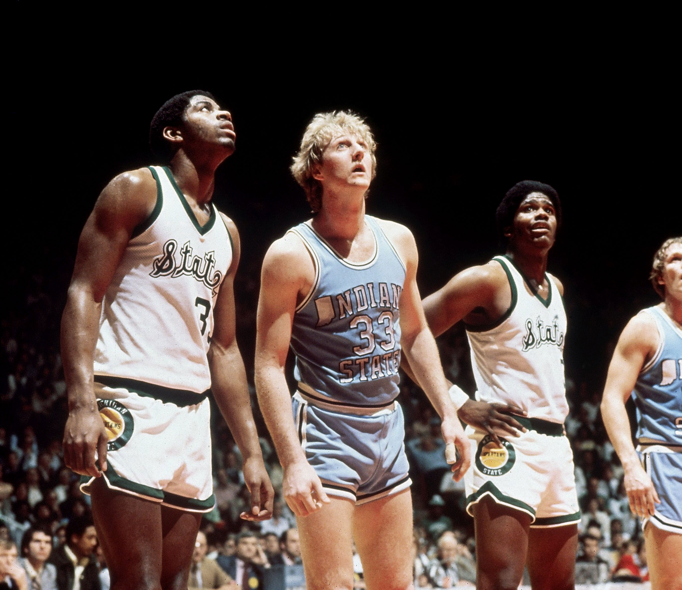 Michigan State University Magic Johnson And Indiana - Larry Bird And ...