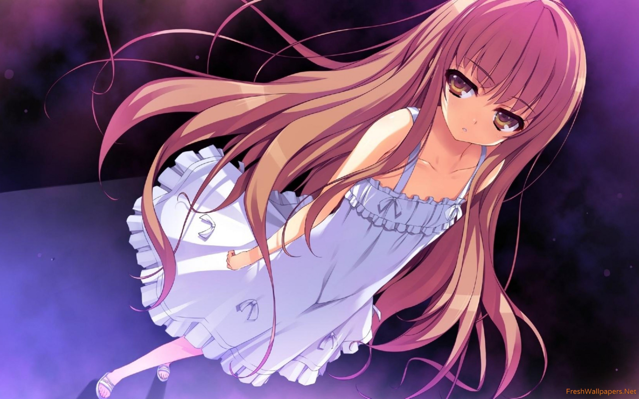 Anime Chica De Pelo Rosa - 2560x1600 Wallpaper - teahub.io