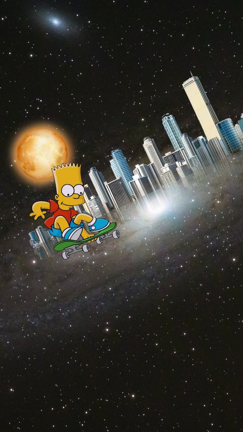 Simpsons Wallpaper Galaxy - Galaxy Simpsons - 825x1466 Wallpaper ...