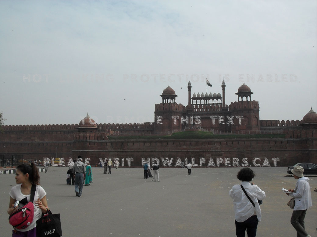 Red Fort At Noon India Delhi Architecture - Red Fort - 1040x780 ...