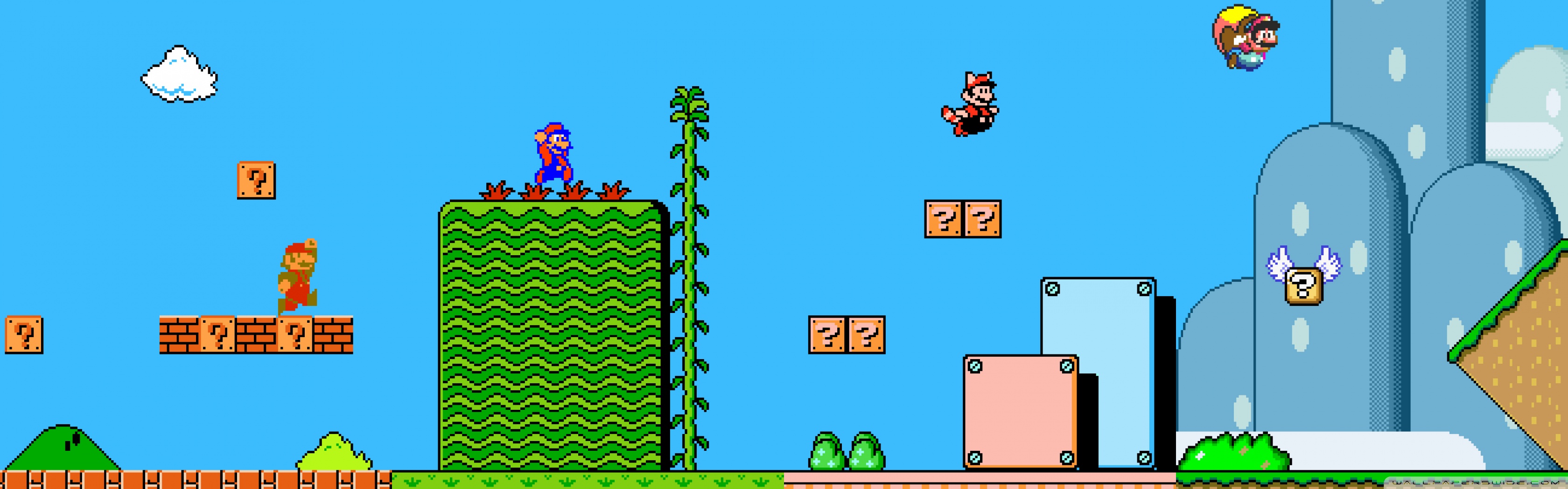 Dual Monitor Wallpaper Mario - 3360x1050 Wallpaper - teahub.io