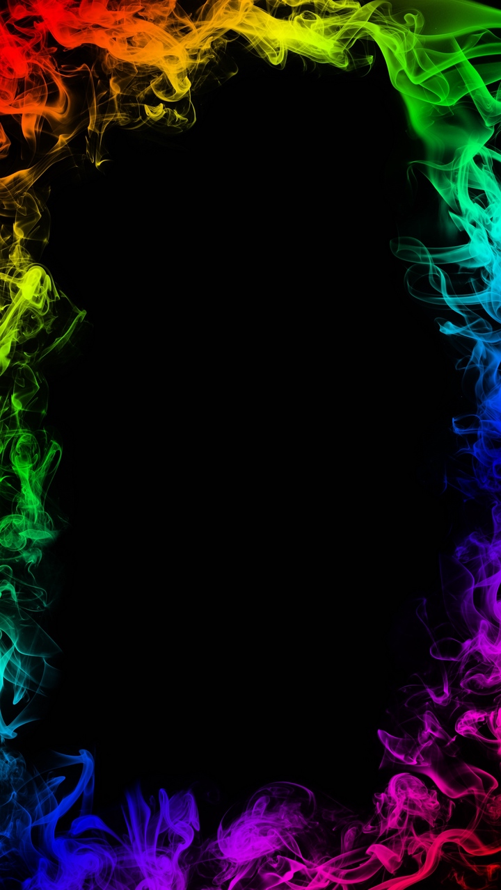 Wallpaper Smoke, Colorful, Colored Smoke, Frame - Frame Wallpaper ...