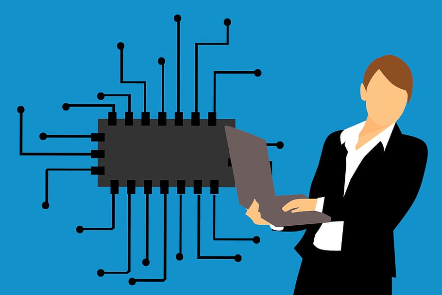 Illustration Of Microprocessor Design Engineer - Technician - 910x609 ...