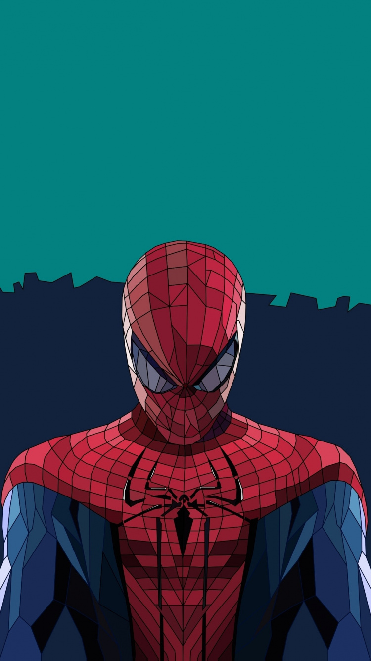 Spider-man, Low Poly, Art, Wallpaper - 750x1334 Wallpaper - teahub.io