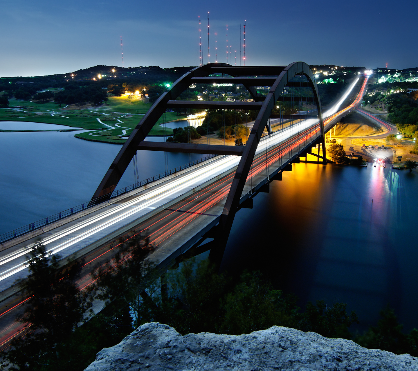 Pennybacker Bridge - 1440x1280 Wallpaper - teahub.io
