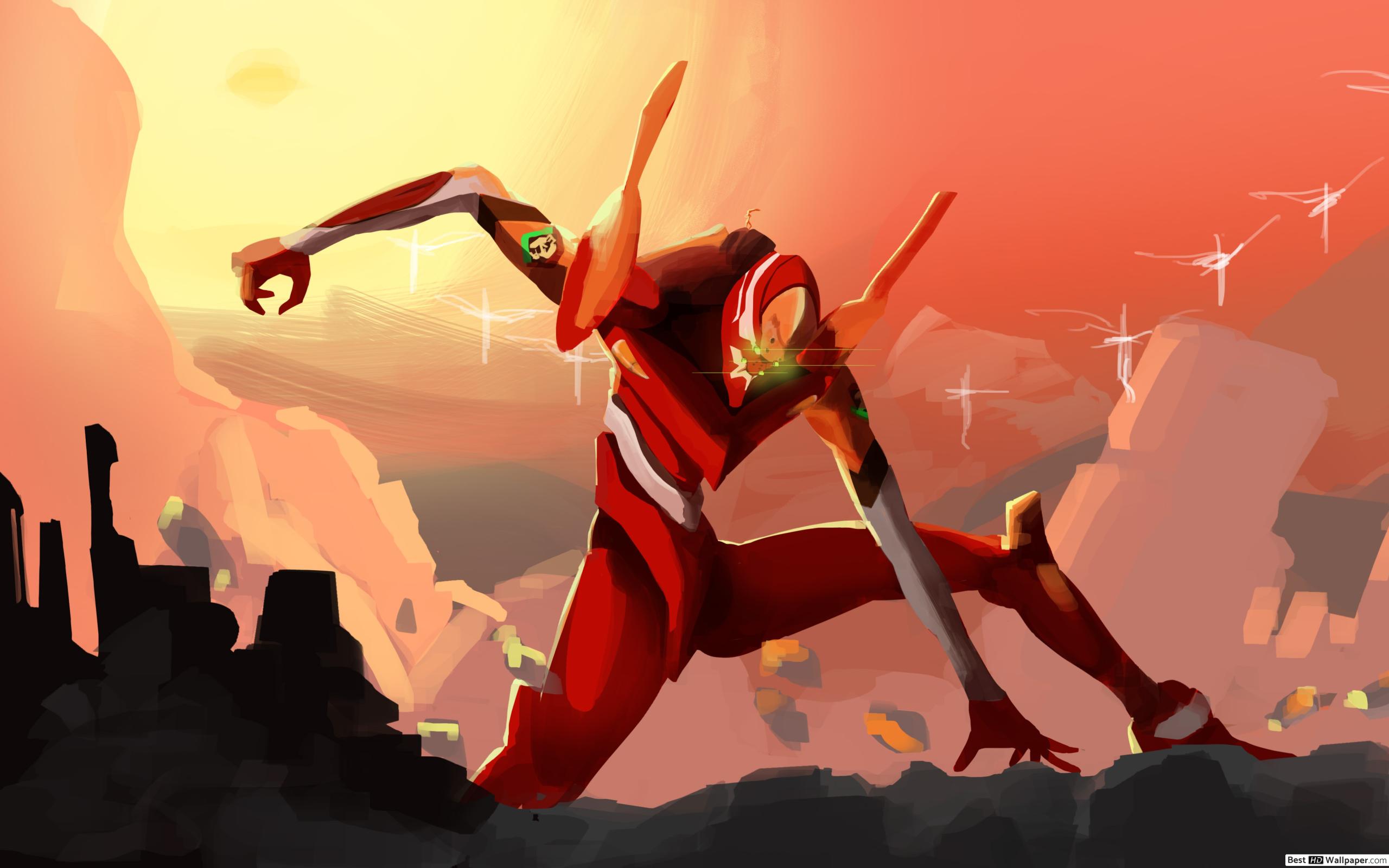 Neon Genesis Evangelion In City - 2560x1600 Wallpaper - teahub.io