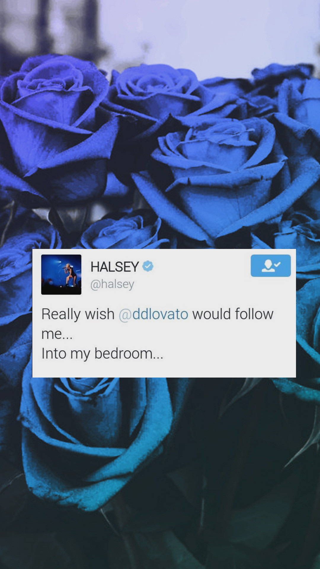 Lockscreens Halsey Tweets Halsey Lockscreens Wallpaper - Chanel Roses ...