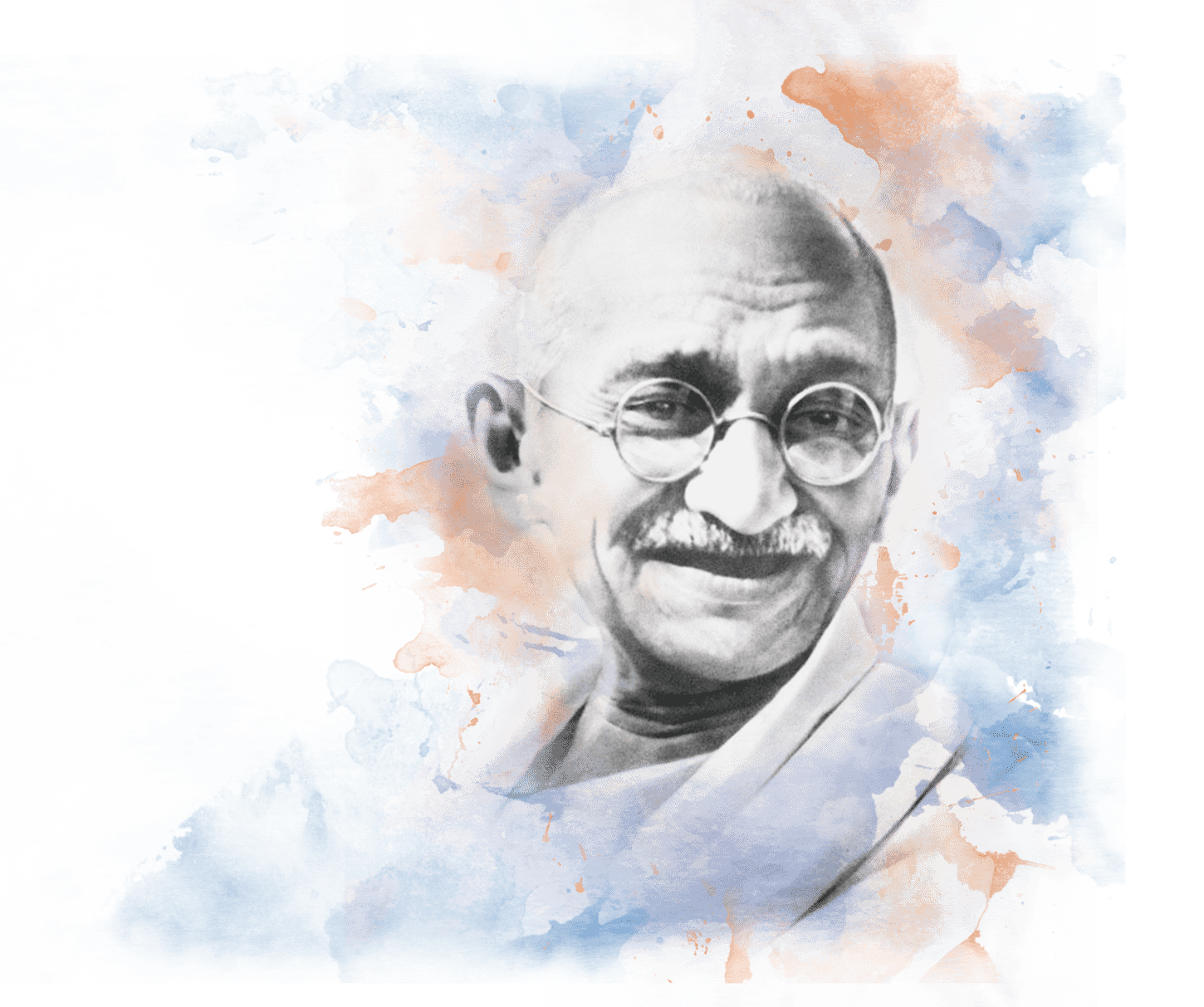 Mahatma Gandhi Png Images - Gandhi Jayanti And Entrepreneur - 1450x1213 ...