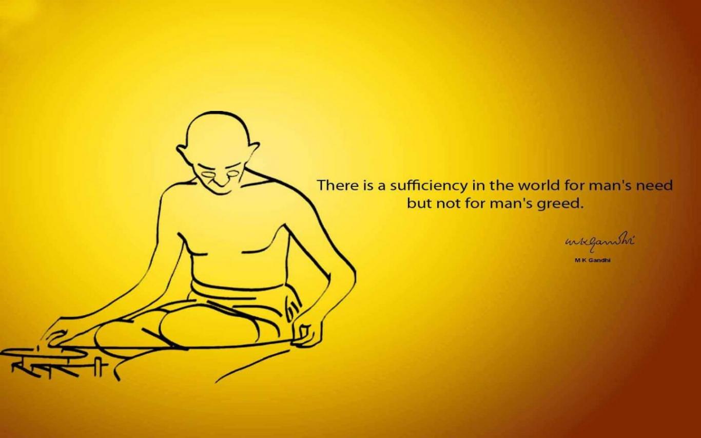 Customer Is God Gandhi - 1366x853 Wallpaper - teahub.io
