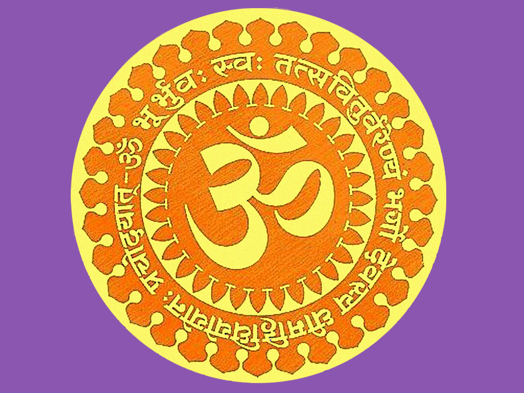 Om With Gayatri Mantra - 1024x768 Wallpaper - teahub.io