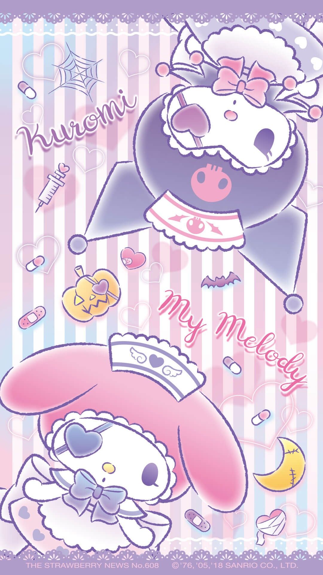Kuromi My Melody Halloween 1080x1920 Wallpaper