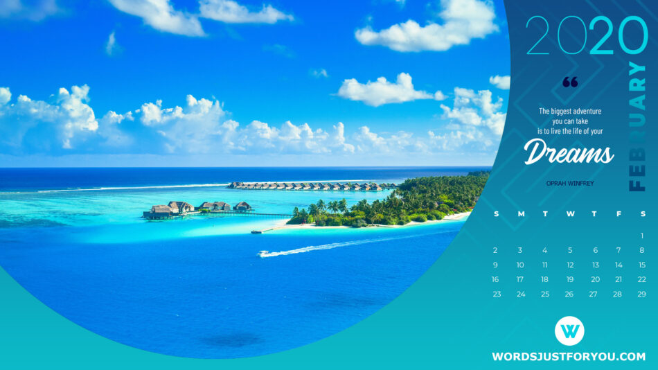 Hd February 2020 Calendar Desktop - February 2020 Calendar Desktop ...